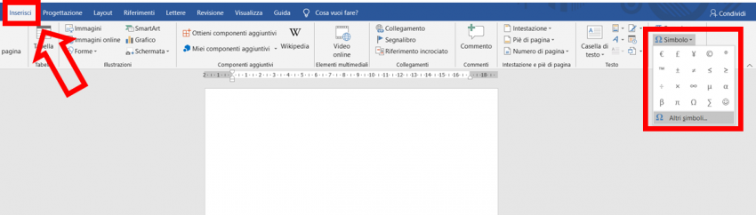 Come inserire un simbolo su Microsoft Word | Smartando.it